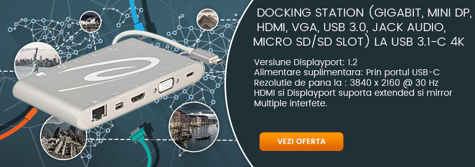 Cabluri, adaptoare, retelistica, periferice PC la Conectica.ro