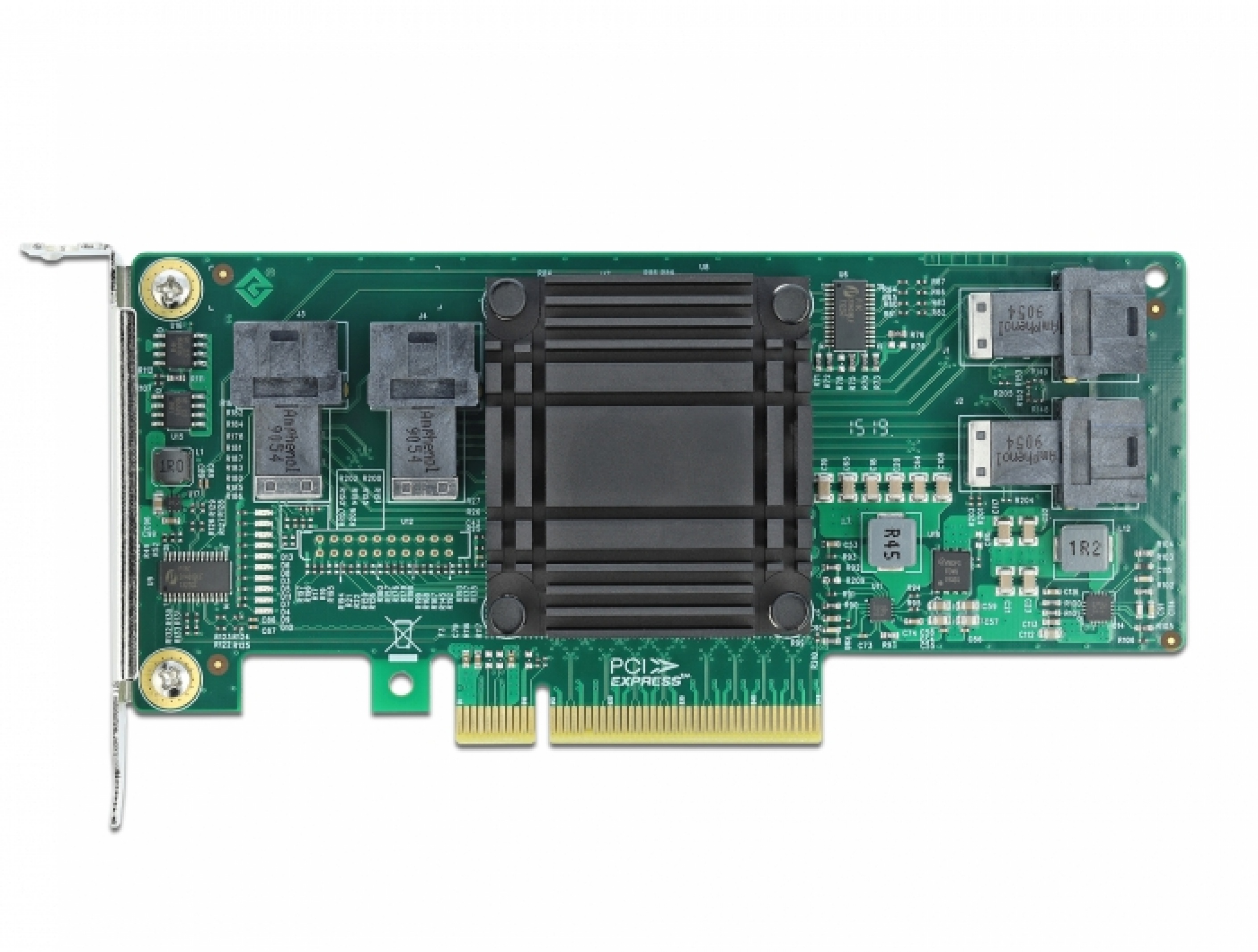 PCI Express cu 4 x SFF-8643 NVMe - Low Profile Form Factor, Delock 90439