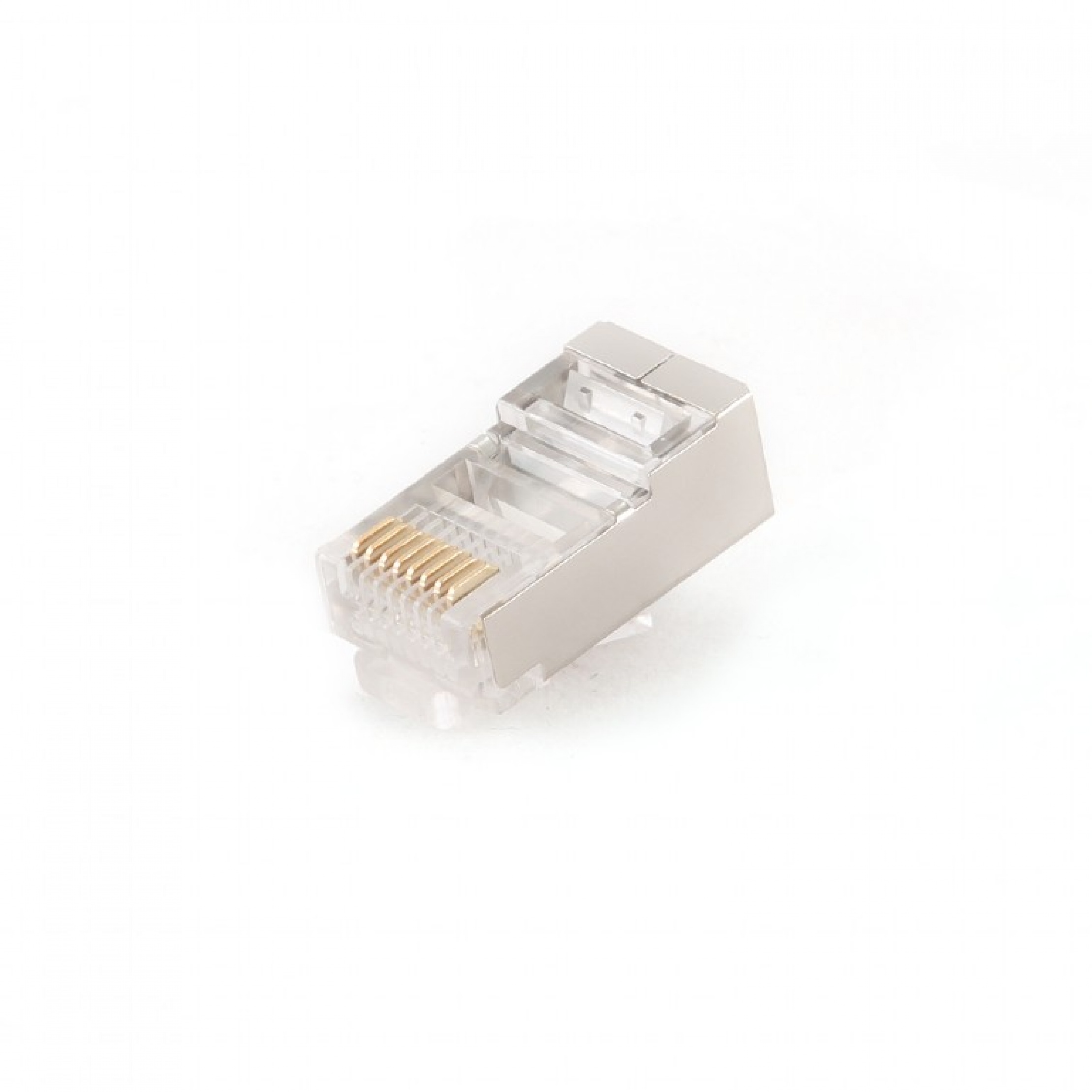 Set 10 mufe de retea RJ45 ecranate cat 5e, Gembird PLUG5SP/10
