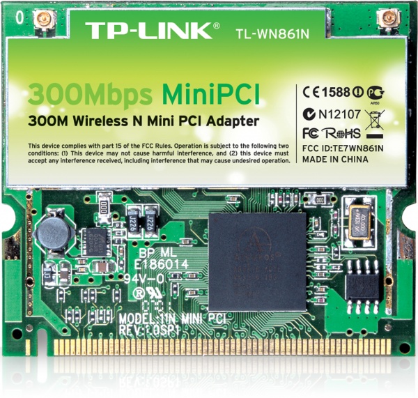 Placa Retea Wireless mini PCI 300Mbps, TP-LINK TL-WN861N - Conectica.ro