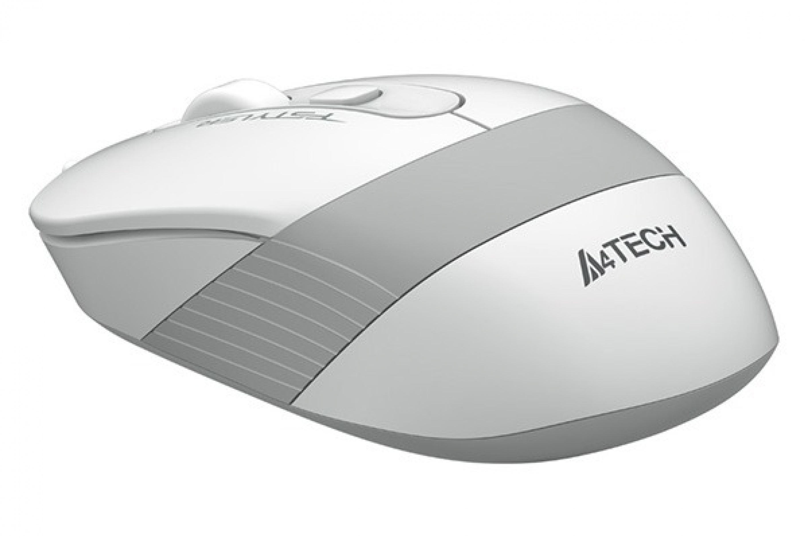 Mouse USB optic A4Tech Fstyler Alb/Argintiu, FM10 White