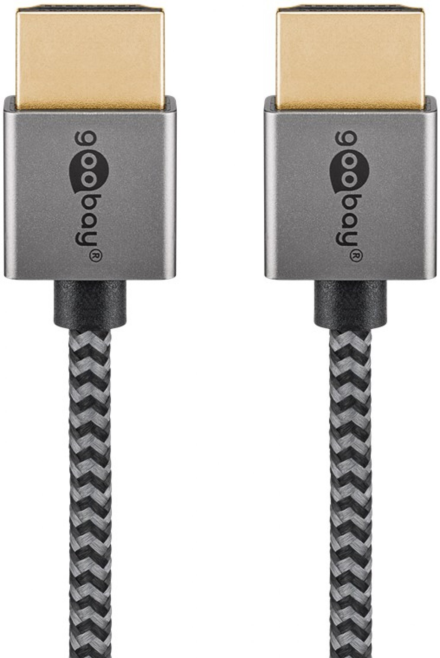 Cablu Slim High Speed HDMI 4K60Hz T-T 2m brodat, Goobay G75753