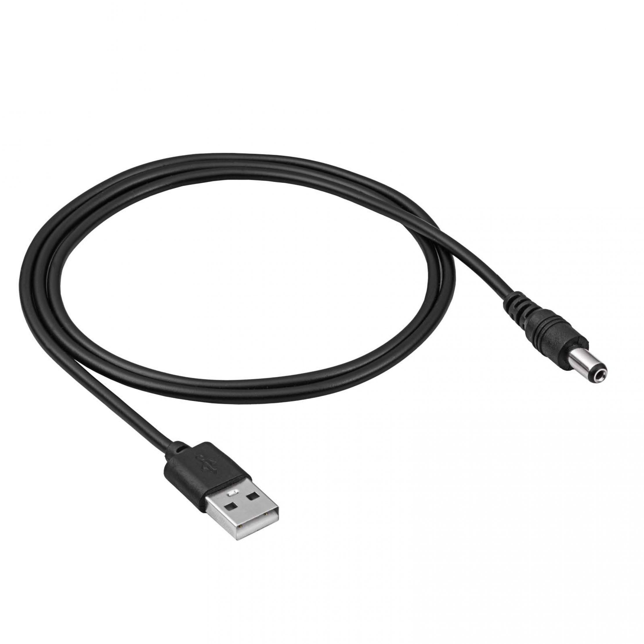Cablu alimentare USB la DC 5.5 x 2.1mm 0.8m, AK-DC-01