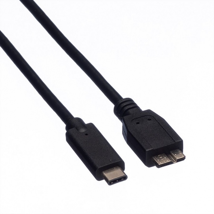 Cablu USB tip C la micro USB 3.1-B 1m, Roline 11.02.9006