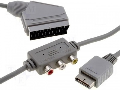 Cablu audio-video playstation la RCA-SCART - Conectica.ro