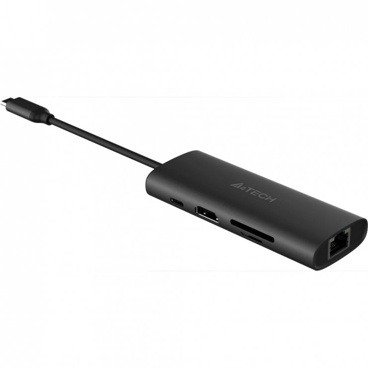 Docking station USB type C la HDMI 4K30Hz + 2 x USB-A + 2 x USB type C ...